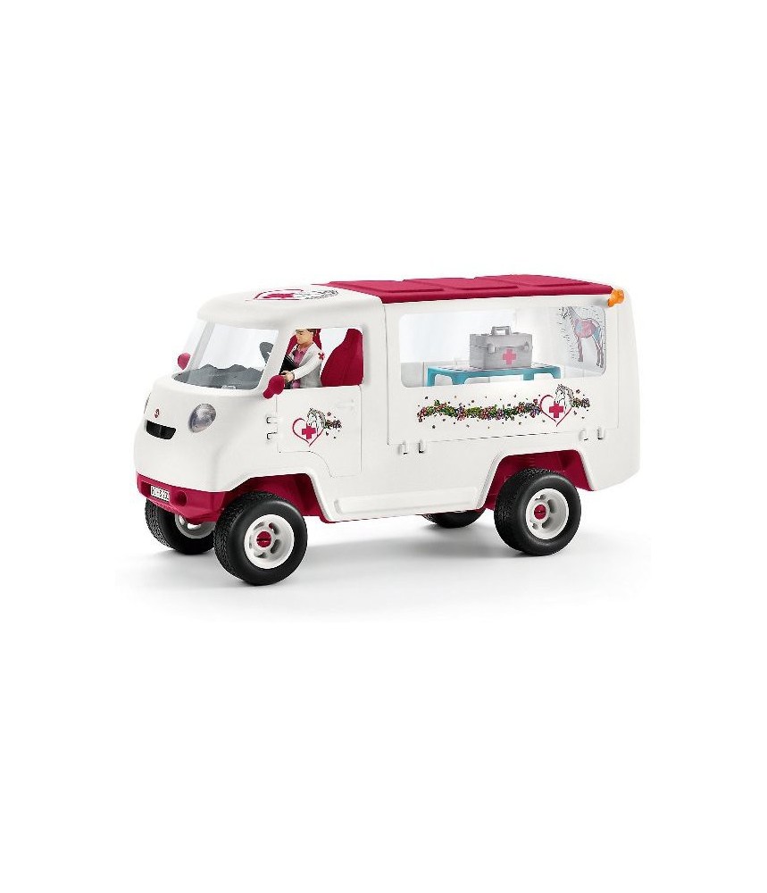 Schleich 42370 Mobilná veterinárna klinika so žriebätkom a ošetrovateľkou